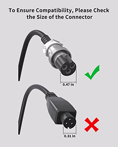 VHBW Charger Replacement for Razor Electric Scooter Compatible with Razor E100 MX350 E125 E150 E200, I750, I1000, Mongoose M750, X-Treme X-600, Schwinn S600 S1000 ST1000 Stealth X1000