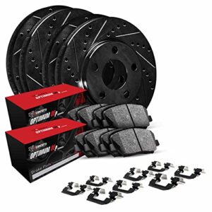 r1 concepts front rear brakes and rotors kit |front rear brake pads| brake rotors and pads| optimum oep brake pads and rotors| hardware kit whuh2-76091