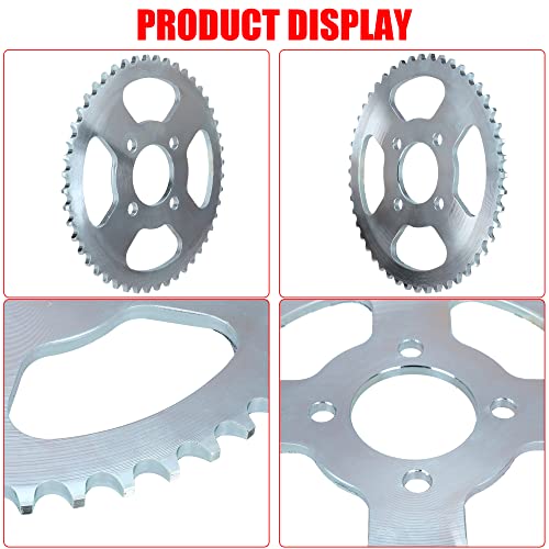 GREHUA Rear Sprocket Drum Brake Hub Adapter 1" Bore 1/4" Keyway with 40 41 420 Chain 48T Drive Sprocket Kit for Predator 212cc 196cc 6.5hp Dune Buggy Drift Trike Heavy Duty Go Kart Cart Parts Racing