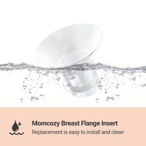 Momcozy Flange Insert 19mm Compatible with S9/S12 Series Wearable Breastpump, Wearable Breast Pump Shield/Flange Insert, Pump S9/S12 Parts Replace (19mm)