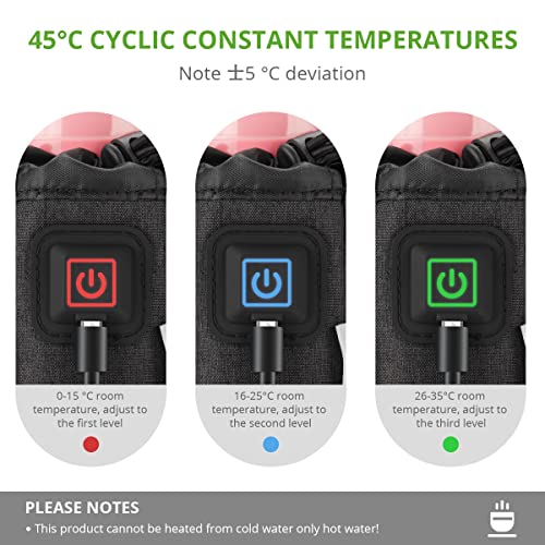 Bottle Warmer Bag, MUIFA 2 in 1 Portable USB Warmer Universal Cup Holder for Baby Stroller, Bike, Motorcycle,Wheelchair, Walker, ATV, Scooter, Marine Boat,Golf Cart