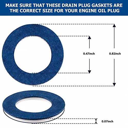 Oil Drain Plug Gaskets, 24PCS Aluminum Seals Crush Washer, 90430-12031 Replacement for NX ES Scion, Automotive Accessories Replaces 9043012031