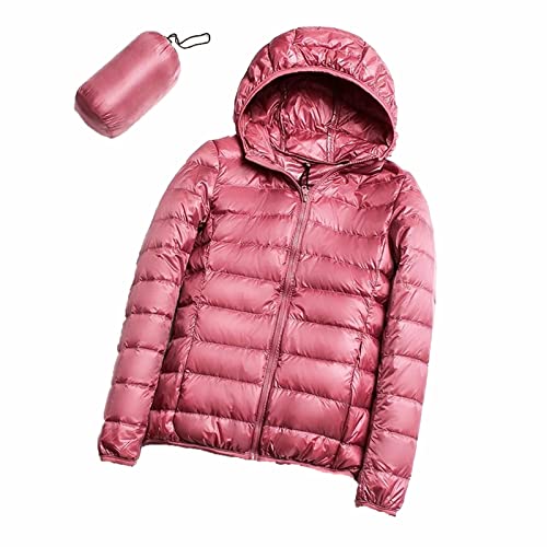 Auimank Puffer Jacket Womens,Jackets for Women Women's Jacket Ropa De Invierno para Mujer Chamarras para Mujer,Women Winter Warm Coat Thick Warm Slim Jacket Shortage of Money Coat (XL,Pink)