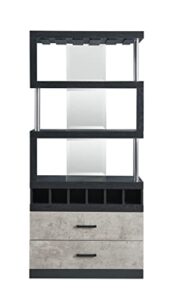 home source jill zarin contemporary bar cabinet black