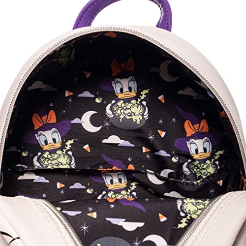 Loungefly Women's Disney Daisy Duck Halloween Witch Double Strap Shoulder Bag Purse - Entertainment Earth Exclusive