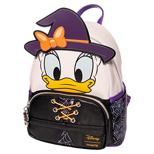 Loungefly Women's Disney Daisy Duck Halloween Witch Double Strap Shoulder Bag Purse - Entertainment Earth Exclusive