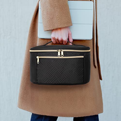 Fasrom Wearable Breast Pump Bag Compatible with Elvie, Willow Pumps and Medela Pump in Style, Portable Carrying Case with Waterproof Mat for Working Moms Travel, Black (Patent Design)