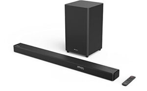 hisense hs312 3.1ch sound bar with wireless subwoofer, 300w, one remote control, roku tv ready, bluetooth, hdmi arc/optical/aux/usb, 5 eq modes (renewed)