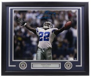 emmitt smith signed framed dallas football 16x20 photo jsa