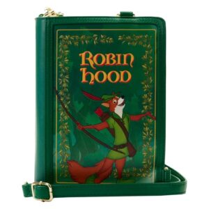 loungefly disney robin hood book convertible crossbody