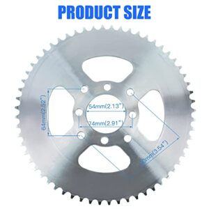 YOXUFA Go Kart Sprocket Hub 1"Bore 1/4 Keyway Hardware Kit with 40/41/420 Chain 60T Rear Drive Sprocket for Predator 212cc 196cc 6.5hp Go Kart Mini Bike Drift Trike Heavy Duty Dune Buggies Parts