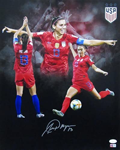 Alex Morgan US Women's Soccer Signed/Autographed 16x20 Photo JSA - Autographed Soccer Photos