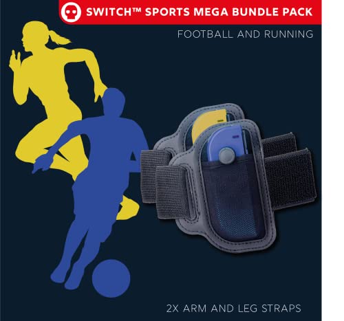 Numskull Nintendo Switch Sports Pack Mega Bundle - Designed For OLED Lite Console Users - Golf Clubs, Arm Bands, Rackets And More - Gamer Controller Accessory