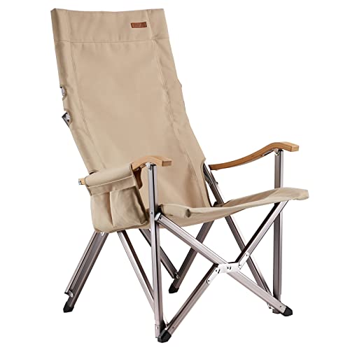 ICECO Hi1600 Folding Camping Chairs for Outside, High-Back Heavy Duty Camping Chair for Adults, Portable Chairs with Shoulder Strap for Outside, Patio, Living Room, 600 LBS, 10 Year Warranty