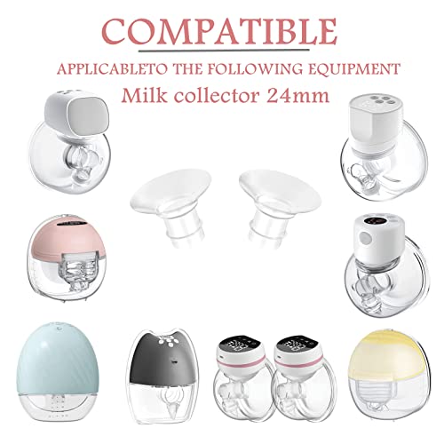 Flange Inserts Compatible with Momcozy S12Pro S9Pro / Medela/Willow Wearable Breast Pump,Suitable Spectra S1/S2, Reduce 24mm Shield/Flange Nipple Tunnel Down to 19/21mm, 4pcs