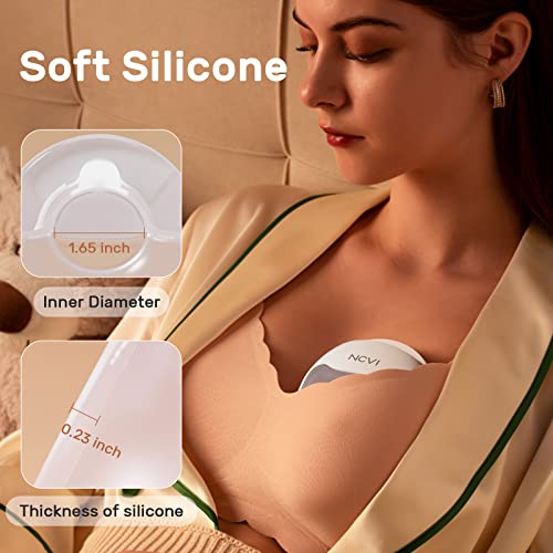 NCVI Breast Milk Collector, Milk Catcher, Breast Shells Protect Sore Nipples for Breastfeeding, Reusable Breastmilk Saver, Wearable Nursing Cups, Letdown Catch Discreet, BPA Free, 2.3oz/70ml, 1PIC