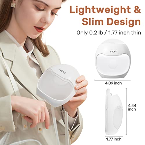 NCVI Breast Milk Collector, Milk Catcher, Breast Shells Protect Sore Nipples for Breastfeeding, Reusable Breastmilk Saver, Wearable Nursing Cups, Letdown Catch Discreet, BPA Free, 2.3oz/70ml, 1PIC