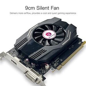 GPVHOSO GeForce GT 1030 4GB GDDR4 Video Graphics Card GPU Single Fan Cooling SystemHDMI/DVI-D, DirectX 12, GPU Boost 3.0, Computer Gaming Video Card, Desktop GPU, Support 4K,SingleFan Cooling System