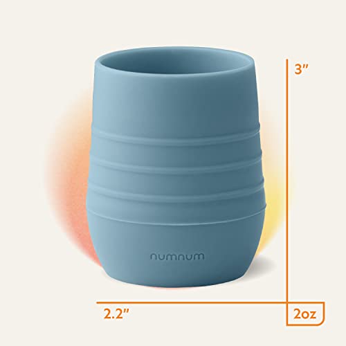 numnum Silicone Baby Cup for Infant, 4+ months, & Toddler - 2oz Non-Slip & Easy To Grip Training Cups - Perfect for Little Tiny Hands of Babies To Develop Drinking & Self Feeding Skills