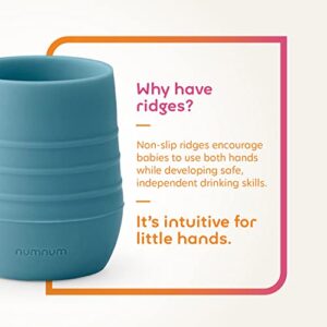 numnum Silicone Baby Cup for Infant, 4+ months, & Toddler - 2oz Non-Slip & Easy To Grip Training Cups - Perfect for Little Tiny Hands of Babies To Develop Drinking & Self Feeding Skills