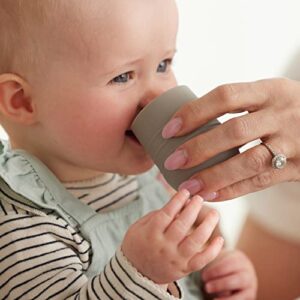 numnum Silicone Baby Cup for Infant, 4+ months, & Toddler - 2oz Non-Slip & Easy To Grip Training Cups - Perfect for Little Tiny Hands of Babies To Develop Drinking & Self Feeding Skills