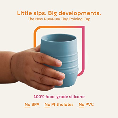 numnum Silicone Baby Cup for Infant, 4+ months, & Toddler - 2oz Non-Slip & Easy To Grip Training Cups - Perfect for Little Tiny Hands of Babies To Develop Drinking & Self Feeding Skills