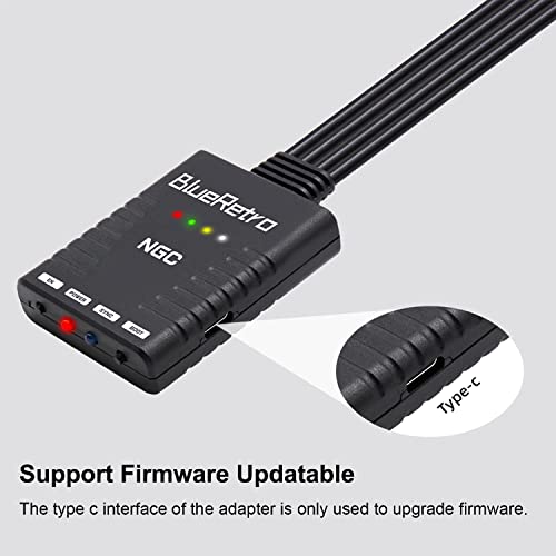 AreMe Wireless Controller Adapter for Gamecube Console, Compatible with PS3/PS4/PS5, Xbox One S, Series X/S, Switch Pro, Joycon Bluetooth Controller to NGC System