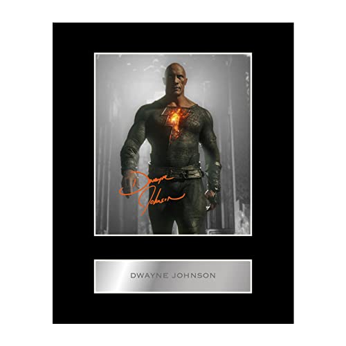 Dwayne Johnson BA Pre Printed Signature Signed Mounted Photo Display #22 Printed Autograph Picture