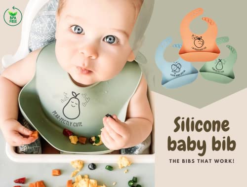 Silicon baby bibs (Green)