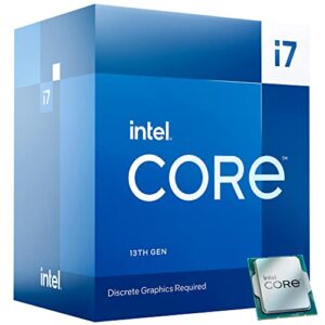 Intel Core i7-13700F Desktop Processor 16 cores (8 P-cores + 8 E-cores) 30MB Cache, up to 5.2 GHz