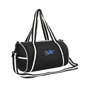 nike nk heritage duff - retro duffle bag', black/black/hyper royal, one size, backpacks