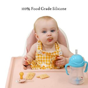 Nibble and Rest Highchair Grippy Coverall Placemat, Compatible with IKEA Antilop, Wipeable, Silicone Placemat for Highchair Tray