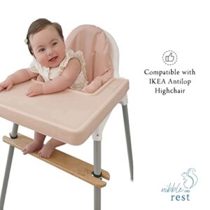 Nibble and Rest Highchair Grippy Coverall Placemat, Compatible with IKEA Antilop, Wipeable, Silicone Placemat for Highchair Tray