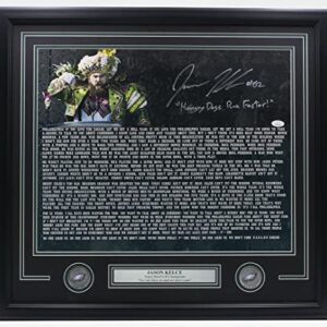 Jason Kelce Signed Framed 16x20 Eagles Speech Photo Hungry Dogs JSA - Autographed NFL Photos