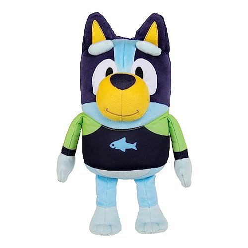 Bluey, Talking Beach 13" Talking Plush Toy with 9 Phrases Bases Around The Episode Beach Theme Song