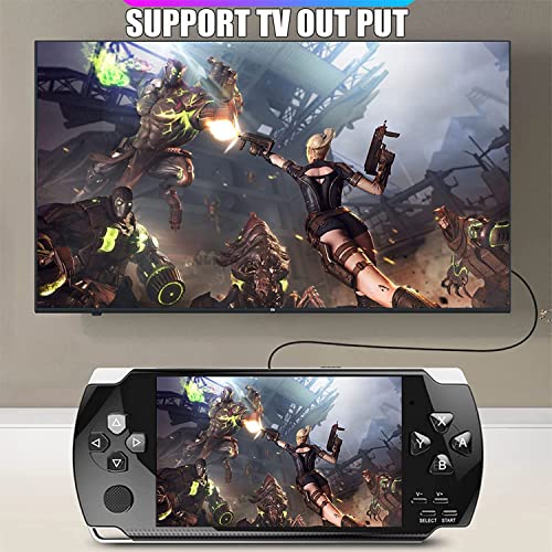 Handheld Game Console, Built-in 1200 Games 4.3’’ HD Screen Retro Gaming System, Support TV Output, Portable Rechargeable Game Console with Dual Joystick, Best Gift for Kids and Adult