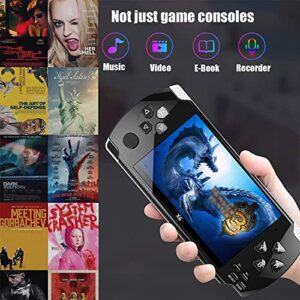 Handheld Game Console, Built-in 1200 Games 4.3’’ HD Screen Retro Gaming System, Support TV Output, Portable Rechargeable Game Console with Dual Joystick, Best Gift for Kids and Adult