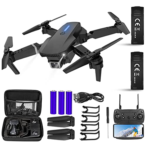 Newest Drone with 1080P Camera-2K UAV:2 Batteries,One Key Take Off/Land,Altitude Hold,Automatic Avoidance Obstacles,360° Flip-Carrying Case