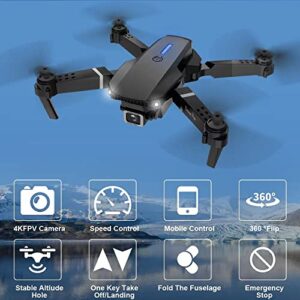 Newest Drone with 1080P Camera-2K UAV:2 Batteries,One Key Take Off/Land,Altitude Hold,Automatic Avoidance Obstacles,360° Flip-Carrying Case