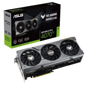 asus tuf gaming nvidia geforce rtx™ 4070 ti oc edition gaming graphics card (pcie 4.0, 12gb gddr6x, hdmi 2.1a, displayport 1.4a)