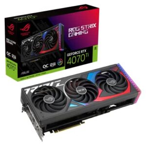 ASUS ROG Strix NVIDIA GeForce RTX™ 4070 Ti OC Edition Gaming Graphics Card (PCIe 4.0, 12GB GDDR6X, HDMI 2.1a, DisplayPort 1.4a)