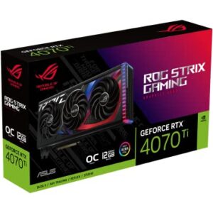 ASUS ROG Strix NVIDIA GeForce RTX™ 4070 Ti OC Edition Gaming Graphics Card (PCIe 4.0, 12GB GDDR6X, HDMI 2.1a, DisplayPort 1.4a)