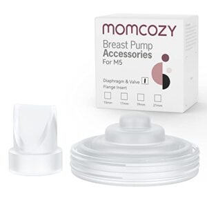 momcozy duckbill valves & silicone diaphragm compatible with momcozy m5. original momcozy m5 breast pump replacement accessories, 1 pack