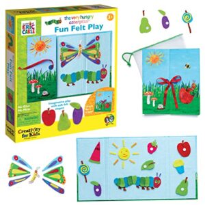 creativity for kids the very hungry caterpillar toy: fun felt play - busy board for toddlers from the world of eric carle books, preschool arts and crafts for for kids ages 3-5+