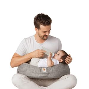 Ergobaby Natural Curve Nursing Pillow with Strap, Grey