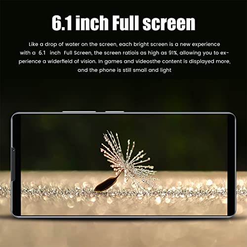 Smart Phone, Android 8.1 Smartphone HD Full Screen Phone, Dual SIM Unlocked Smart Phone, 1G RAM+16GB ROM, 6.1 Inch Cellphones Mobile Phones, Gift for Friends Family (Black)