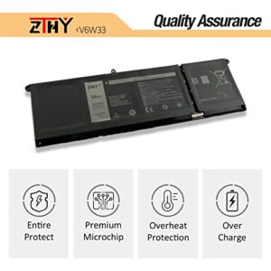 ZTHY 54Wh V6W33 Laptop Battery Replacement for Dell Inspiron 3510 3511 3515 5310 5410 5418 5510 5515 5518 5625 5630 5635 Latitude 3320 3330 3420 3520 Vostro 3515 3525 5620 5625 TN70C G91J0