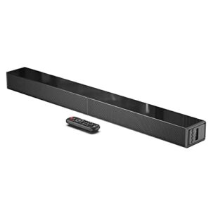 larksound sound bar for tv, surround sound system, tv speaker soundbar with bluetooth/hdmi arc/optical/aux/usb, 31 inch