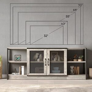 Amyove TV Stand, Grey