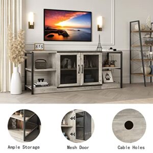 Amyove TV Stand, Grey